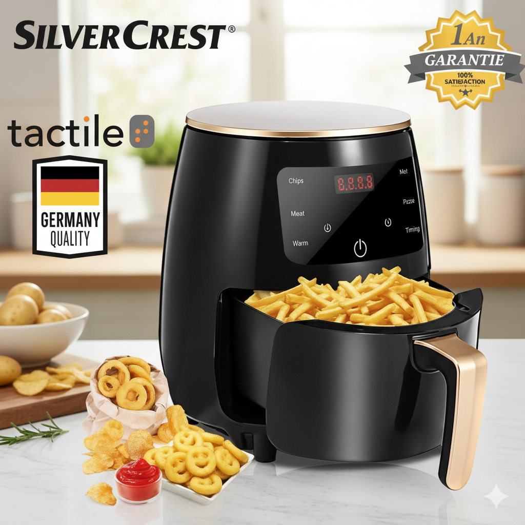 🍟 Air Fryer – Qualité Allemande 🇩🇪 2400w 6 Litre – Royaume Layali